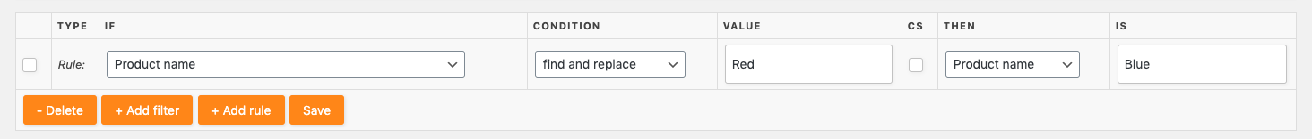 Creating find & replace rules - AdTribes