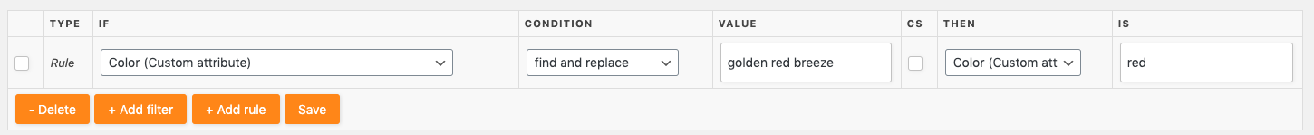Creating find & replace rules - AdTribes