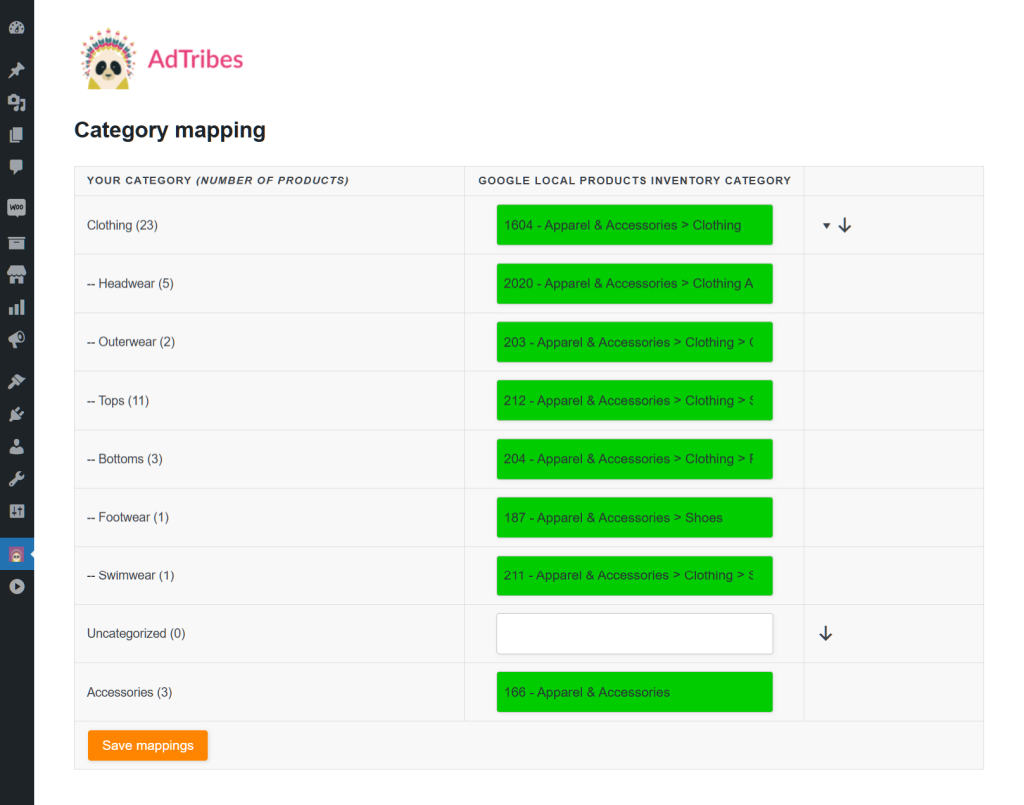 Create A Google Local Products Inventory Feed With AdTribes