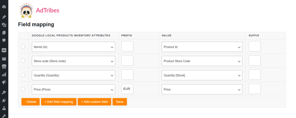 Create A Google Local Products Inventory Feed With AdTribes