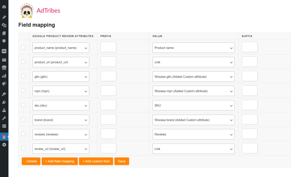 Create A Google Product Review Feed With AdTribes