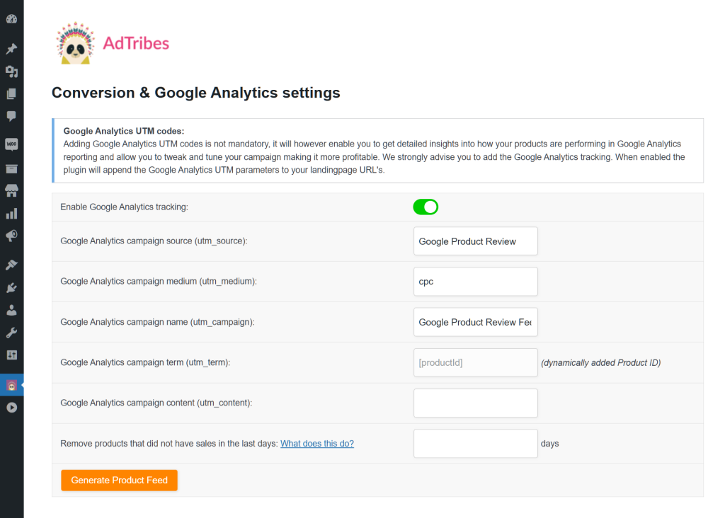 Create A Google Product Review Feed With AdTribes