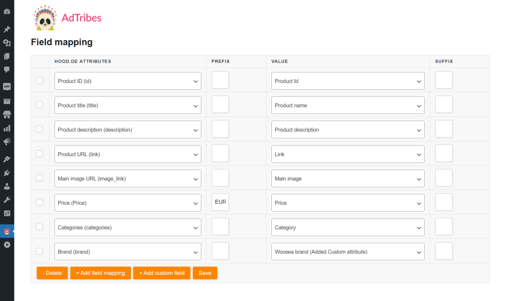Create A Hood.de Feed For Your Online Store With AdTribes